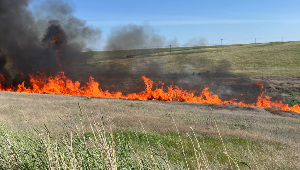 Grass fire in Stanfield burns six acres - Northeast Oregon Now