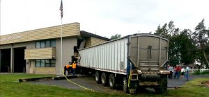 Semi-Truck Crashes into Hermiston Fire Station - Northeast Oregon Now